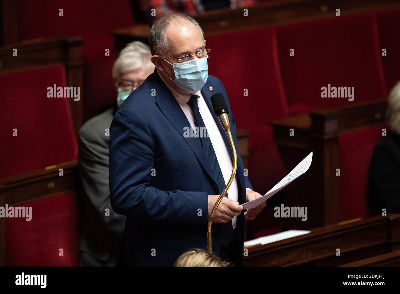 Deputy, Pierre Vatin attends a session of Questions to the Government ...