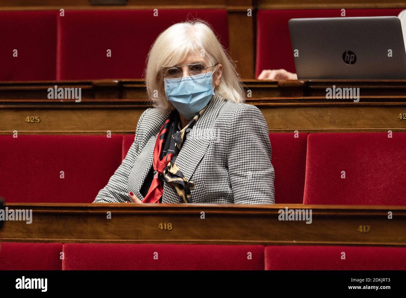 Deputy, Brigitte Liso attends a session of Questions to the Government ...