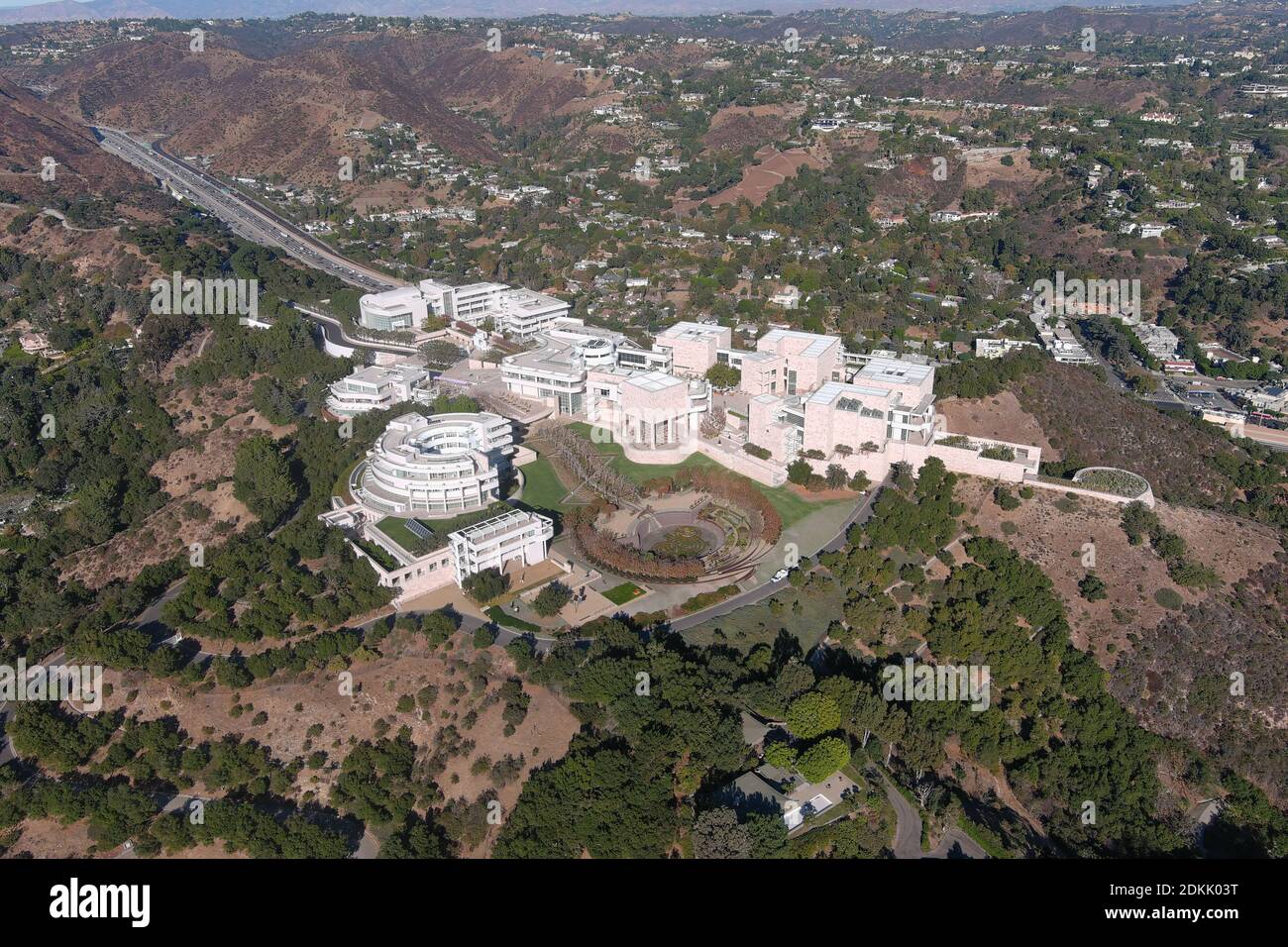 An aerial view of the Getty Center, Tuesday, Dec. 15, 2020, in Los ...