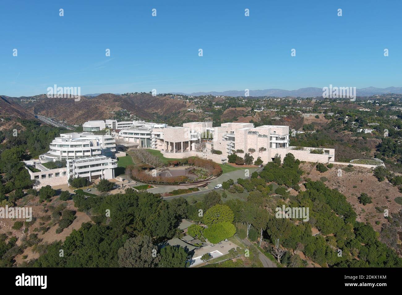An aerial view of the Getty Center, Tuesday, Dec. 15, 2020, in Los ...