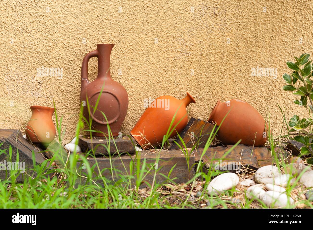Old clay jugs Stock Photo - Alamy