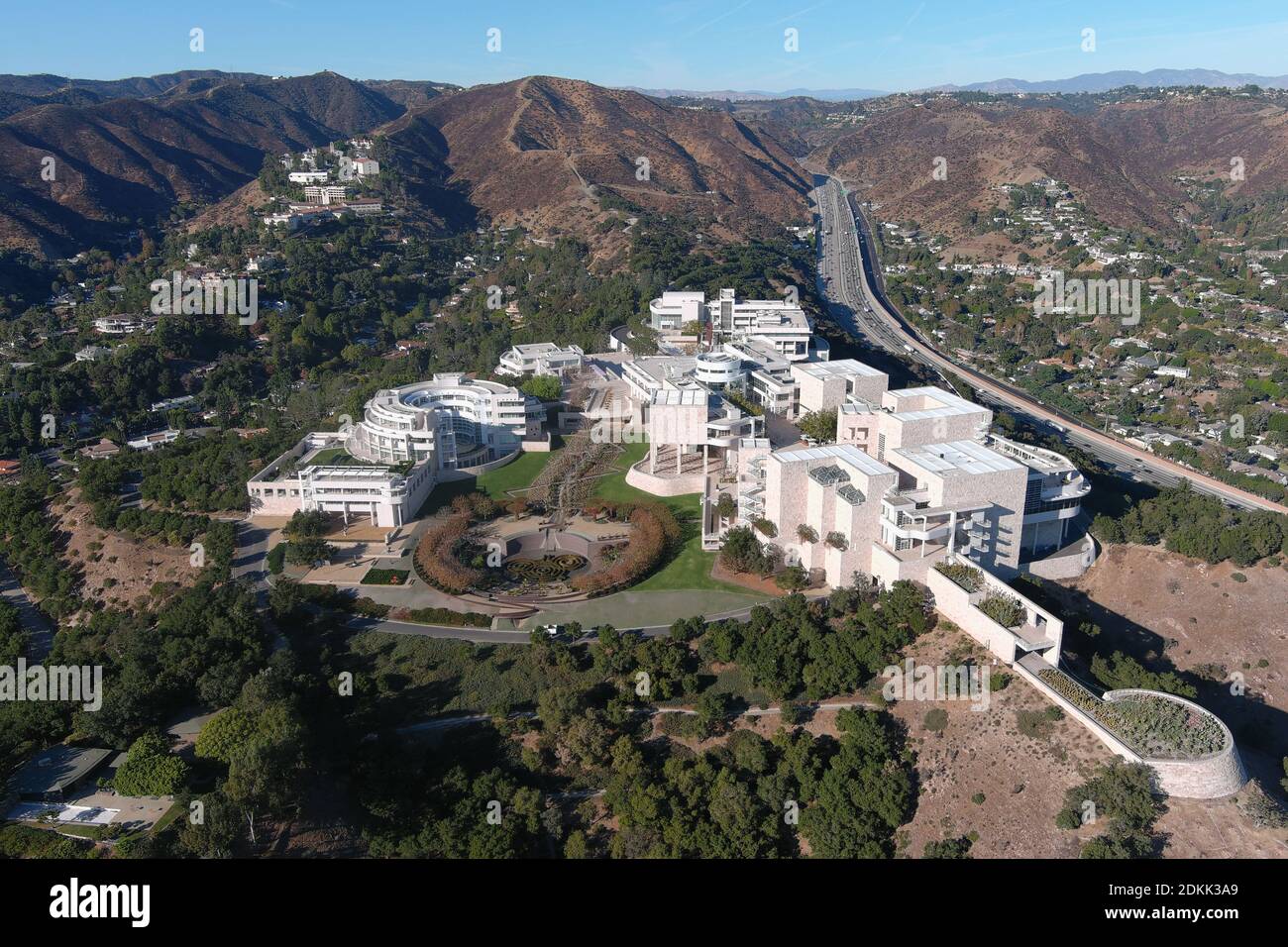 An aerial view of the Getty Center, Tuesday, Dec. 15, 2020, in Los ...