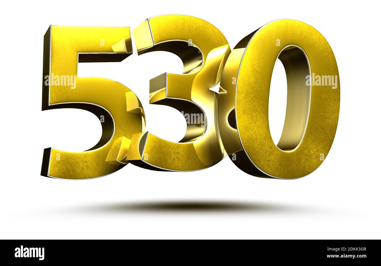 3d number 530 hi-res stock photography and images - Alamy