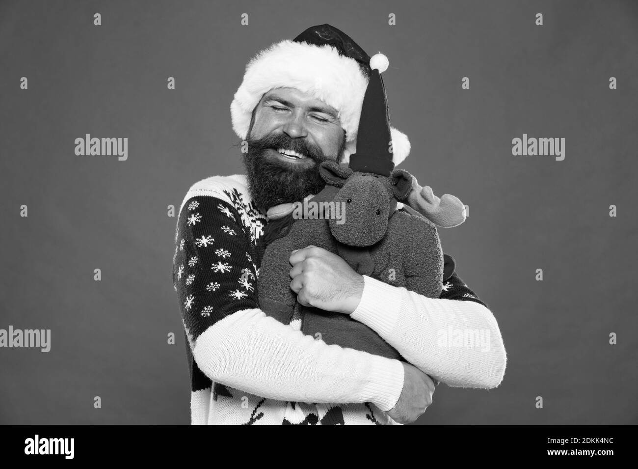 Hug and love. Buy gifts. Winter sale. Winter feast. Reindeer. Man santa ...