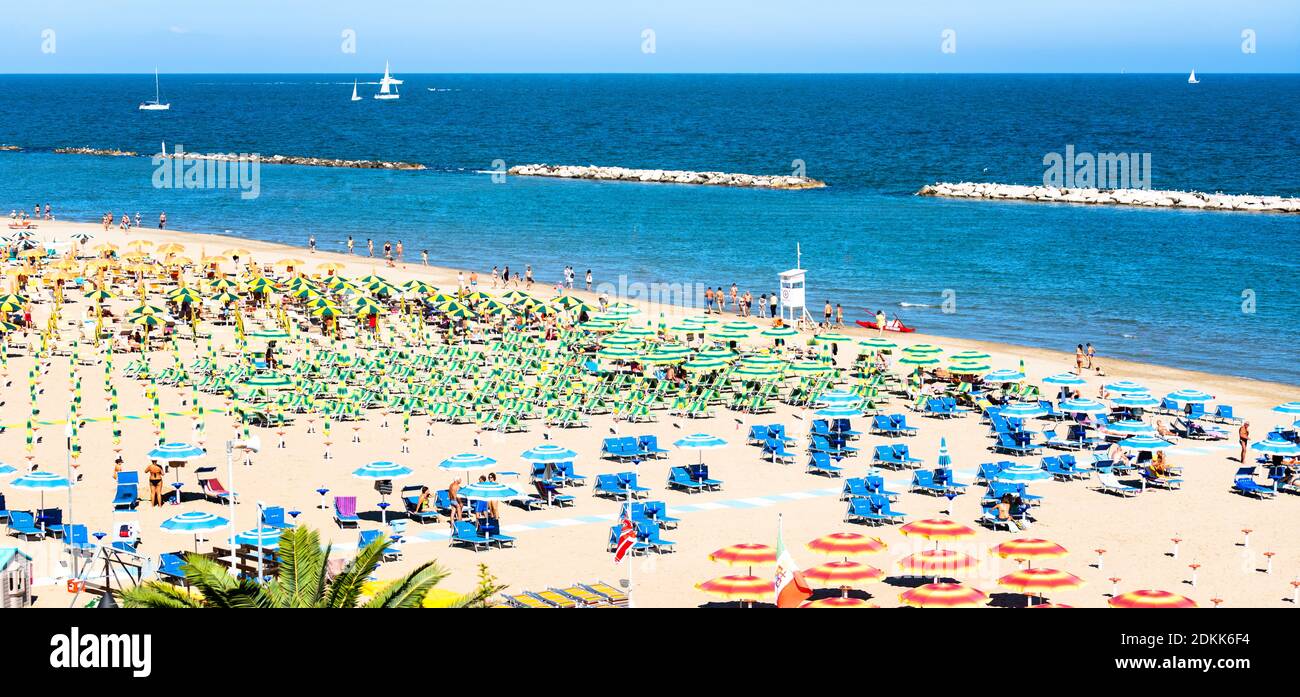 Rimini beach hi-res stock photography and images - Alamy