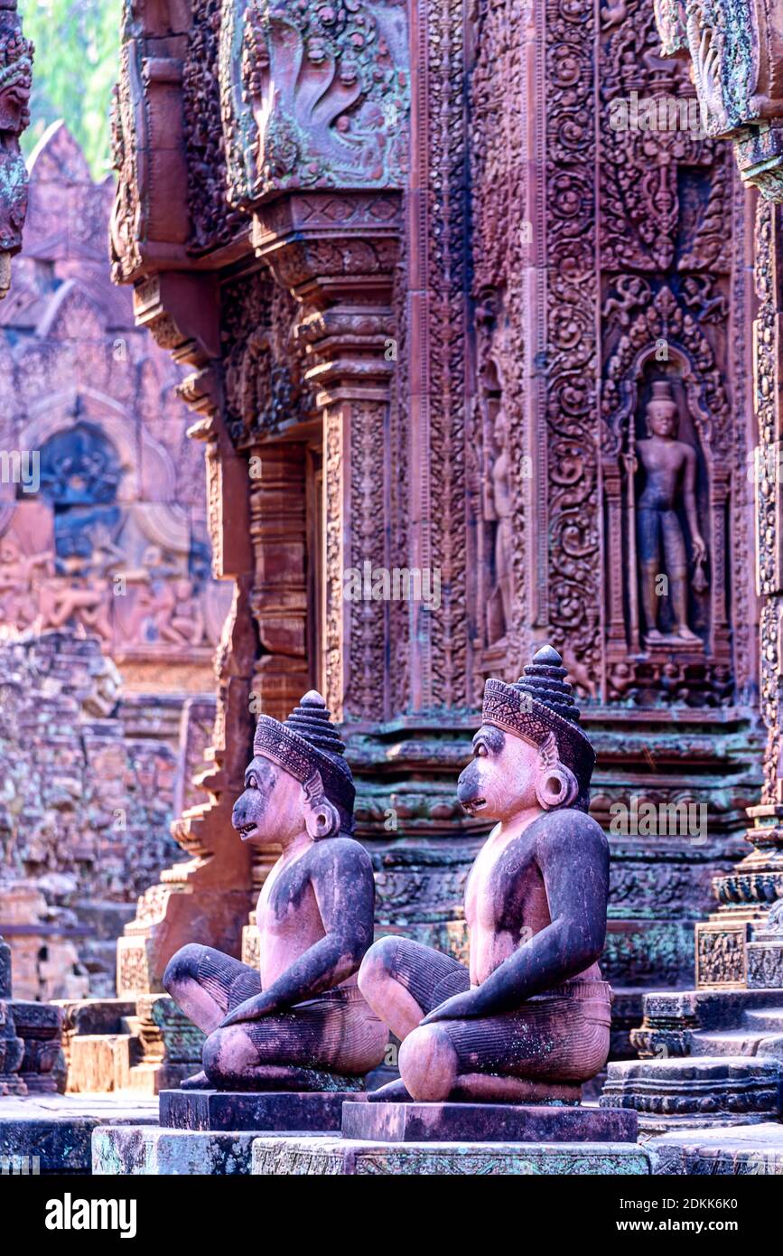 Banteay Srei Temple The beautiful ancient castle, called temple of ...