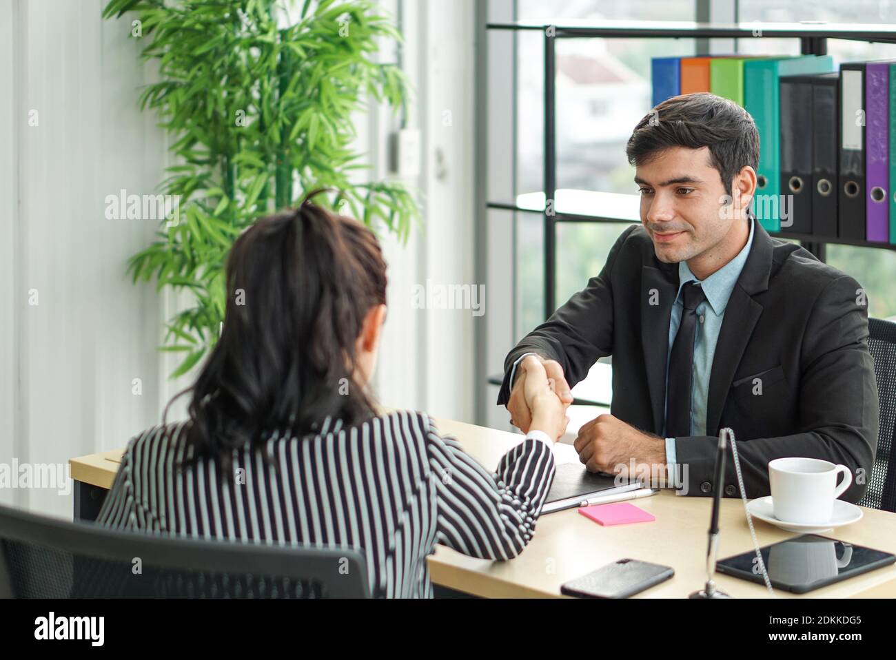 Corporate handshake asian indian hi-res stock photography and images ...