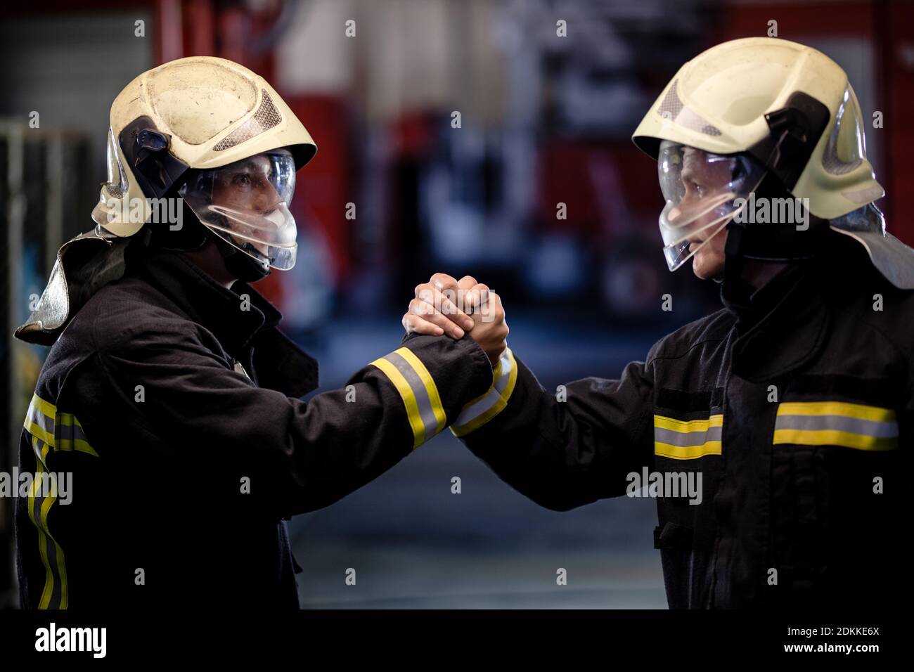 Firefighters protection suit helmet hi-res stock photography and images ...