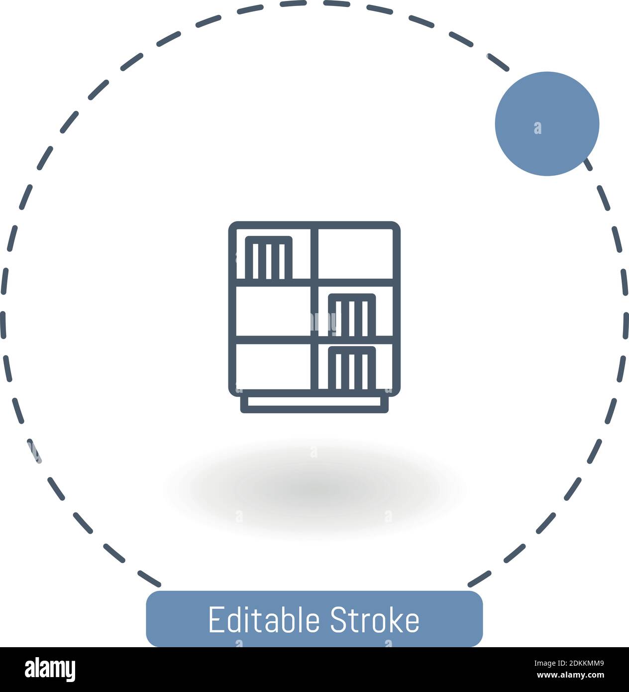 shelf vector icon editable stroke outline icons for web and mobile ...