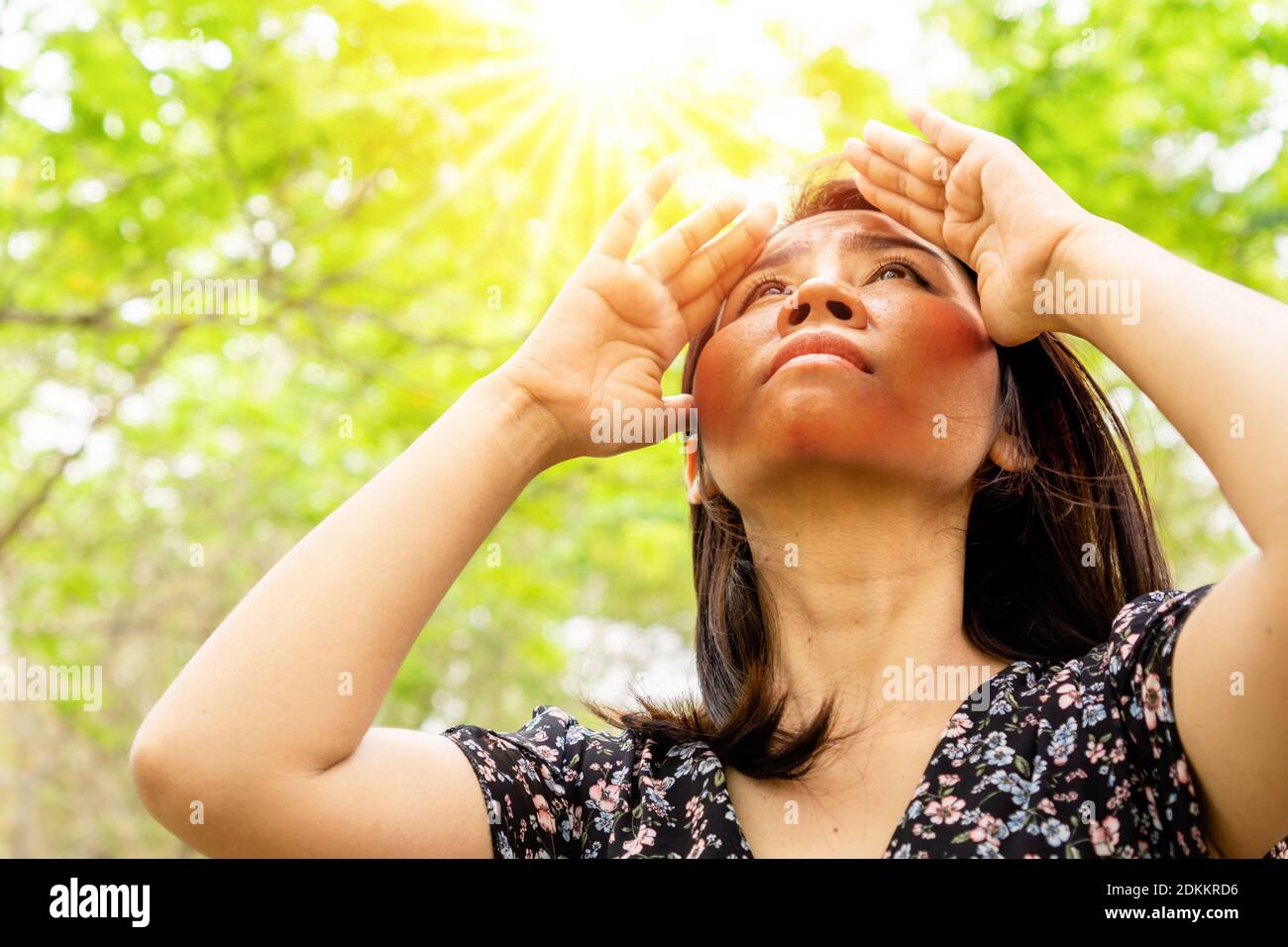 Sun And Woman Wrinkled Face High Resolution Stock Photography and ...
