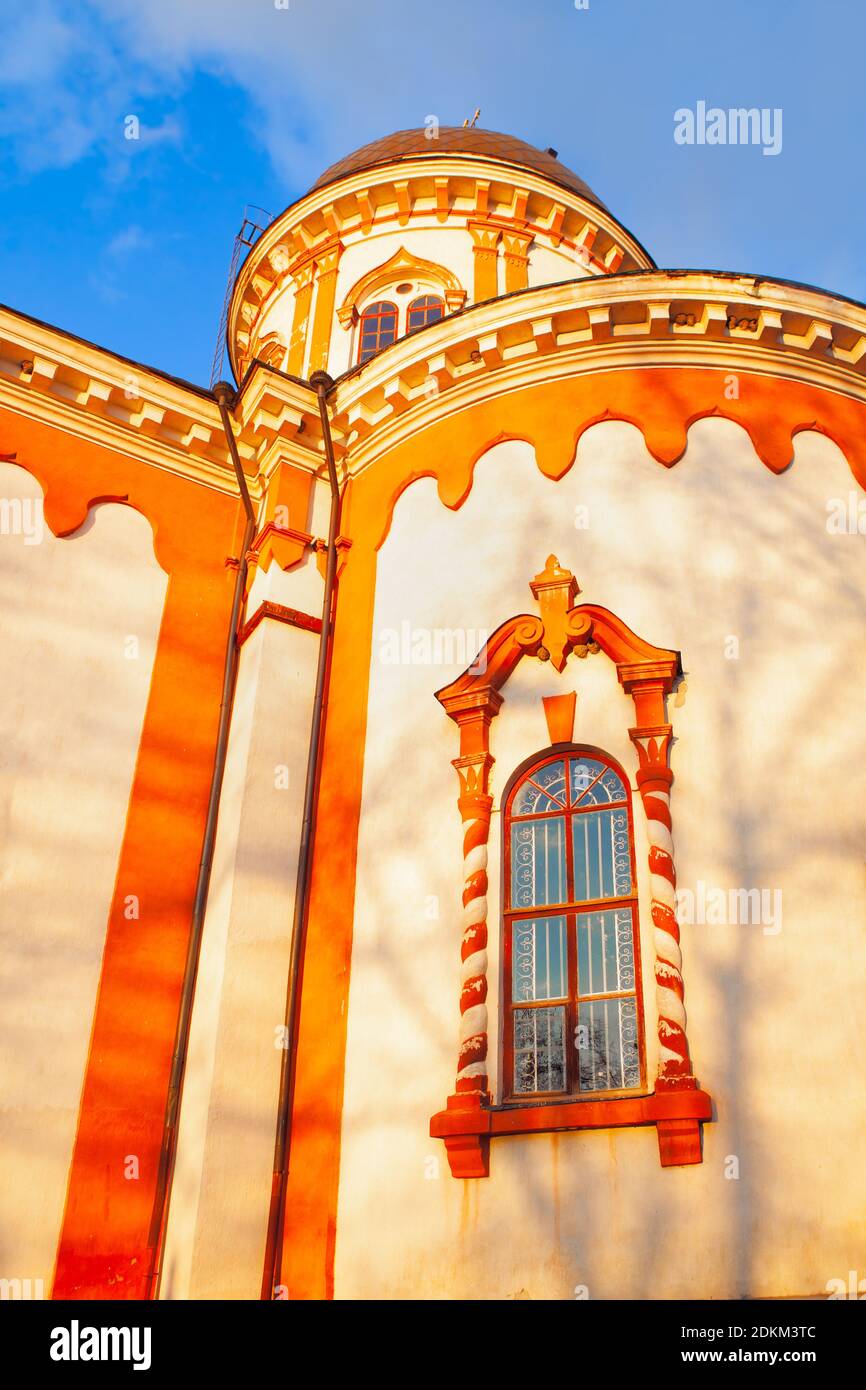 Church window with stucco . Orthodox place of worship Stock Photo - Alamy