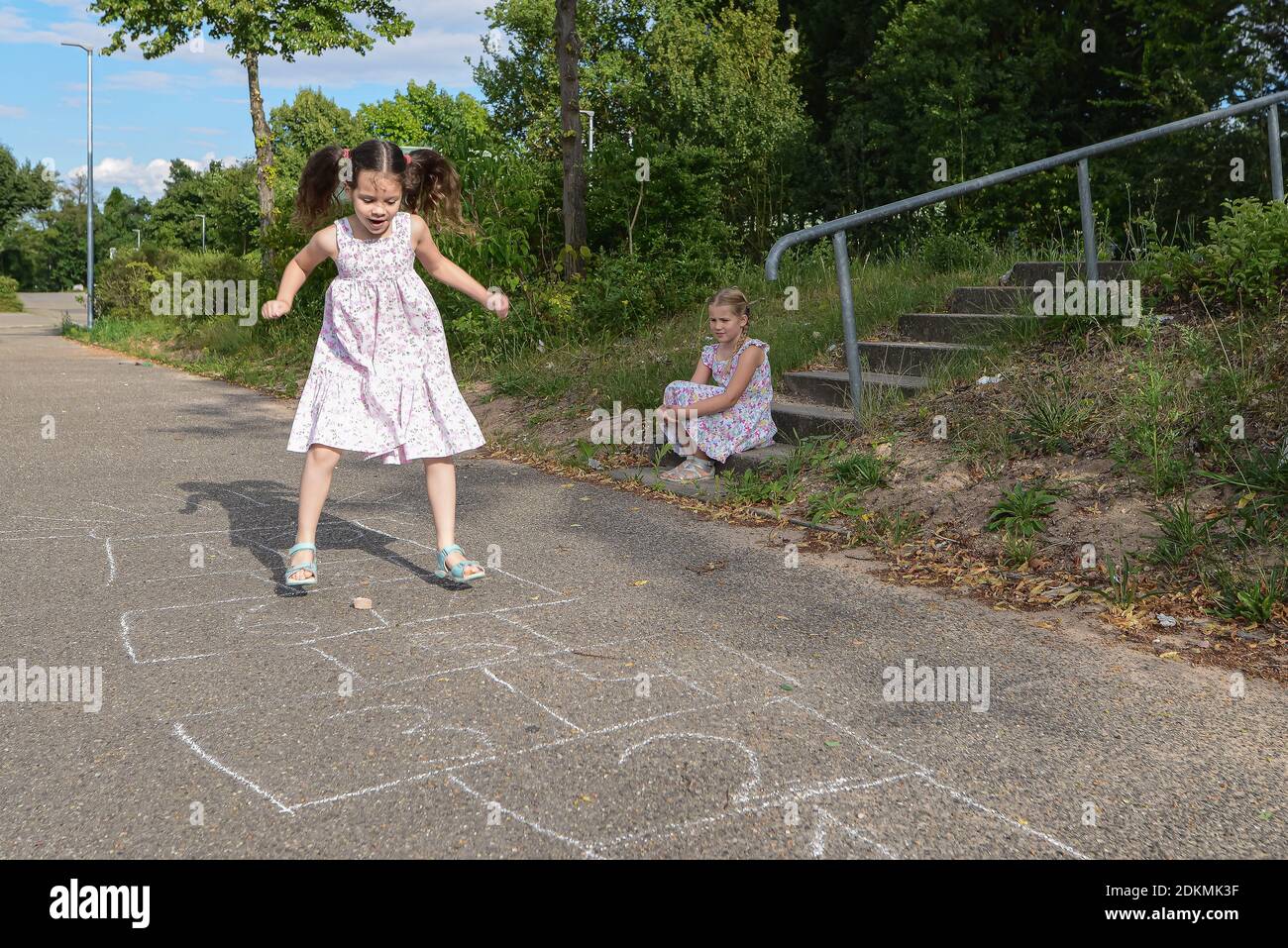 Girls Hopscotch High Resolution Stock Photography and Images - Alamy