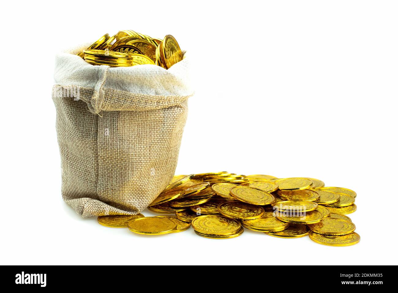 Coin Stack Money Bag High Resolution Stock Photography and Images - Alamy