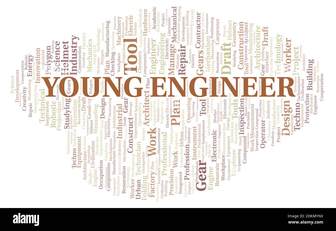Engineer word cloud concept hi-res stock photography and images - Alamy