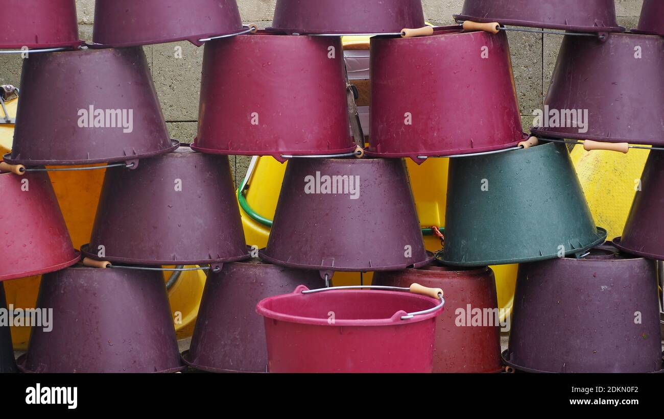 Upside down metal bucket hi-res stock photography and images - Alamy