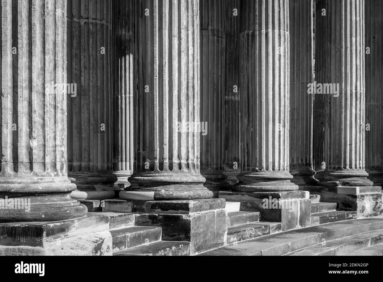 Column staircase Black and White Stock Photos & Images - Alamy