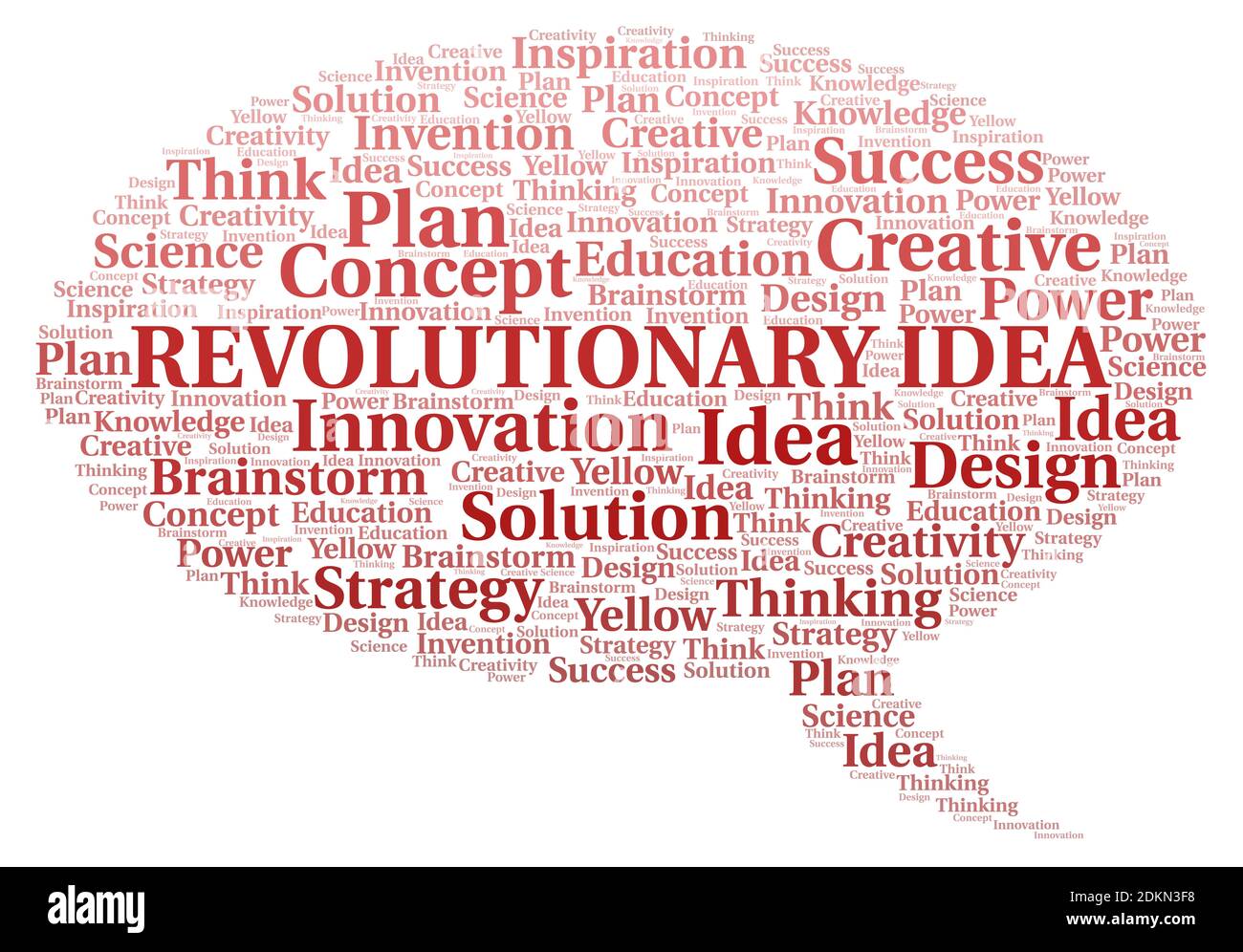 Revolutionary idea typography word Cut Out Stock Images & Pictures - Alamy