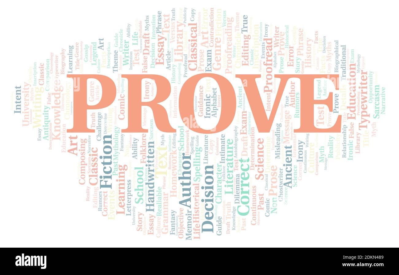 Prove text Cut Out Stock Images & Pictures - Alamy