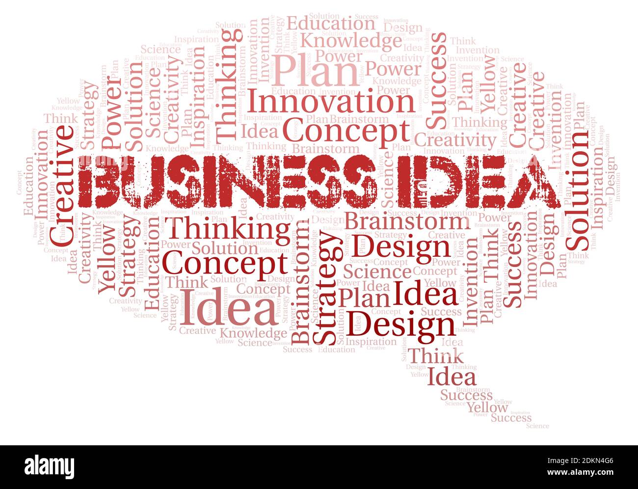 Business Idea typography word cloud create with text only Stock Photo ...