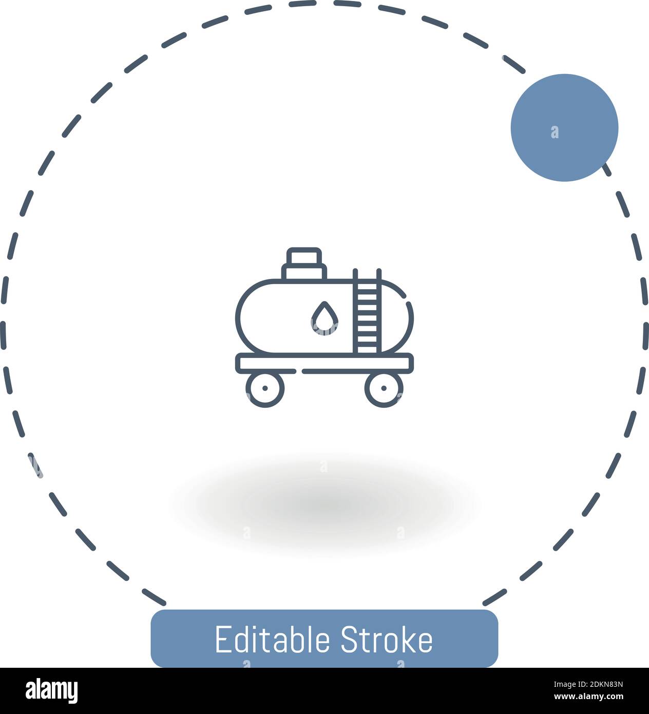 tank vector icon editable stroke outline icons for web and mobile Stock ...