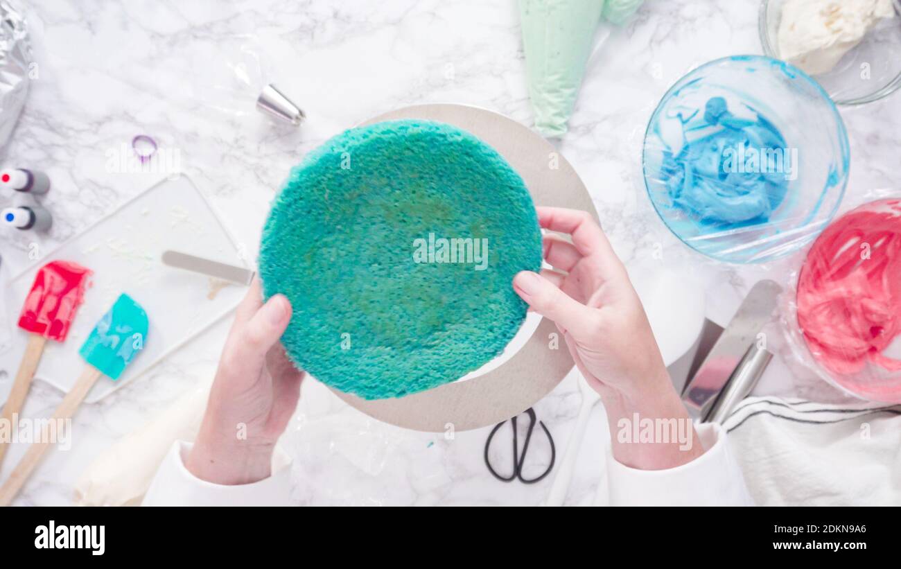 Stacking cake layers create hi-res stock photography and images - Alamy