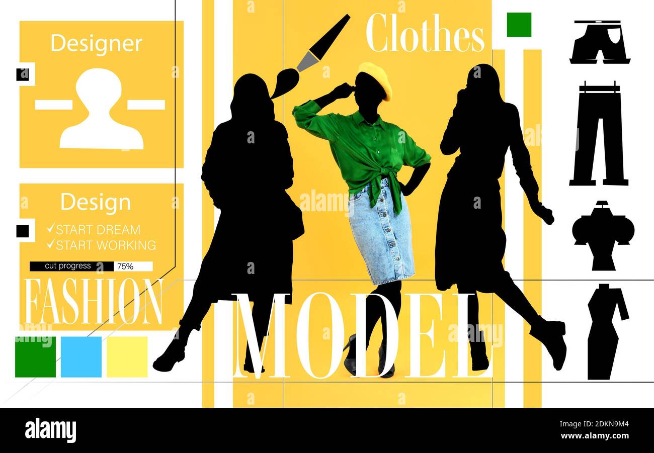 Interface of modern software for fashion clothes design Stock Photo - Alamy