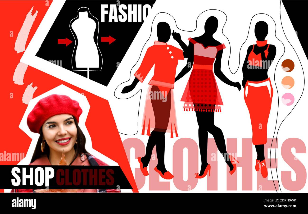Interface of modern software for fashion clothes design Stock Photo - Alamy