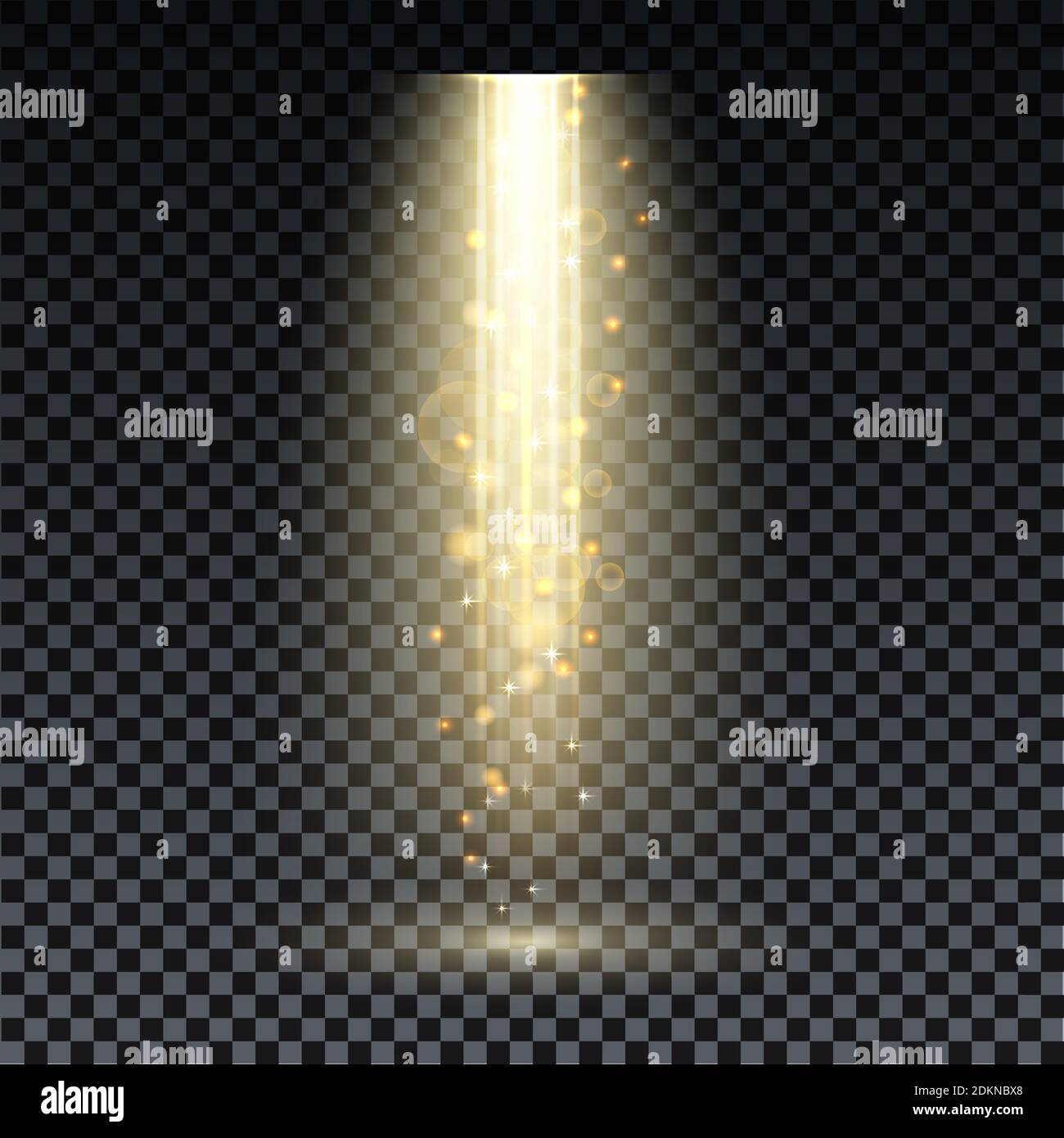 Gold spotlight. Bright lighting with spotlights of the stage on ...