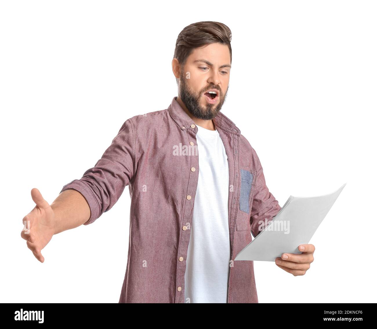 Actor script paper hi-res stock photography and images - Alamy