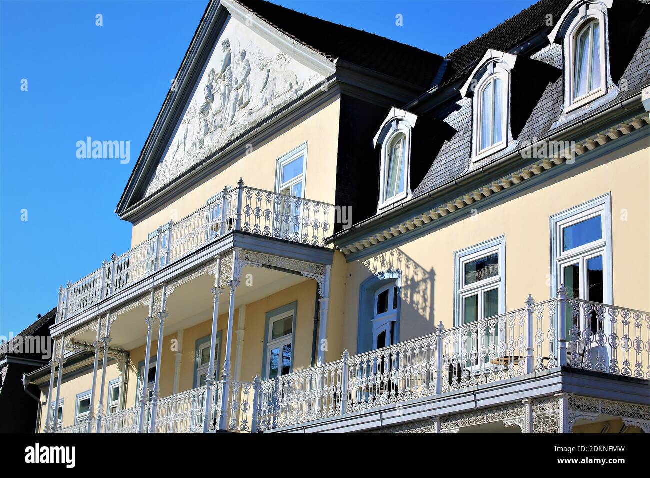 An Image of a front of a Building - architecture Stock Photo - Alamy