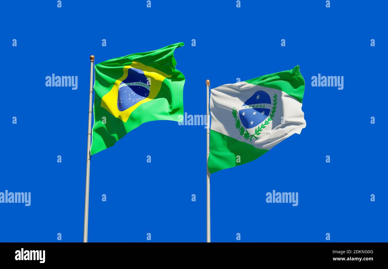 Flags state parana brazil hi-res stock photography and images - Alamy