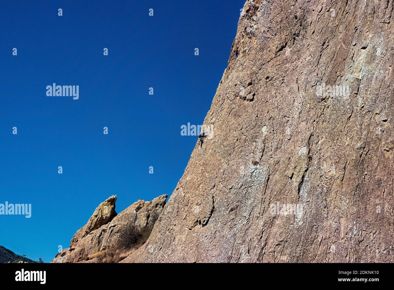 Rock climbers on Peña de Bernal, UNESCO site and one of the world’s ...