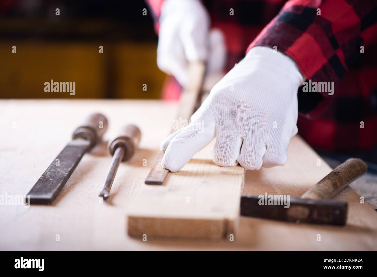 Handyman joiner working on hi-res stock photography and images - Alamy