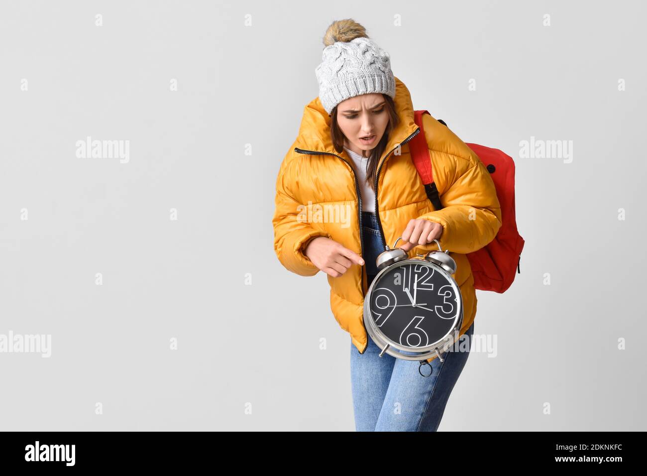 Student late clock study hi-res stock photography and images - Alamy