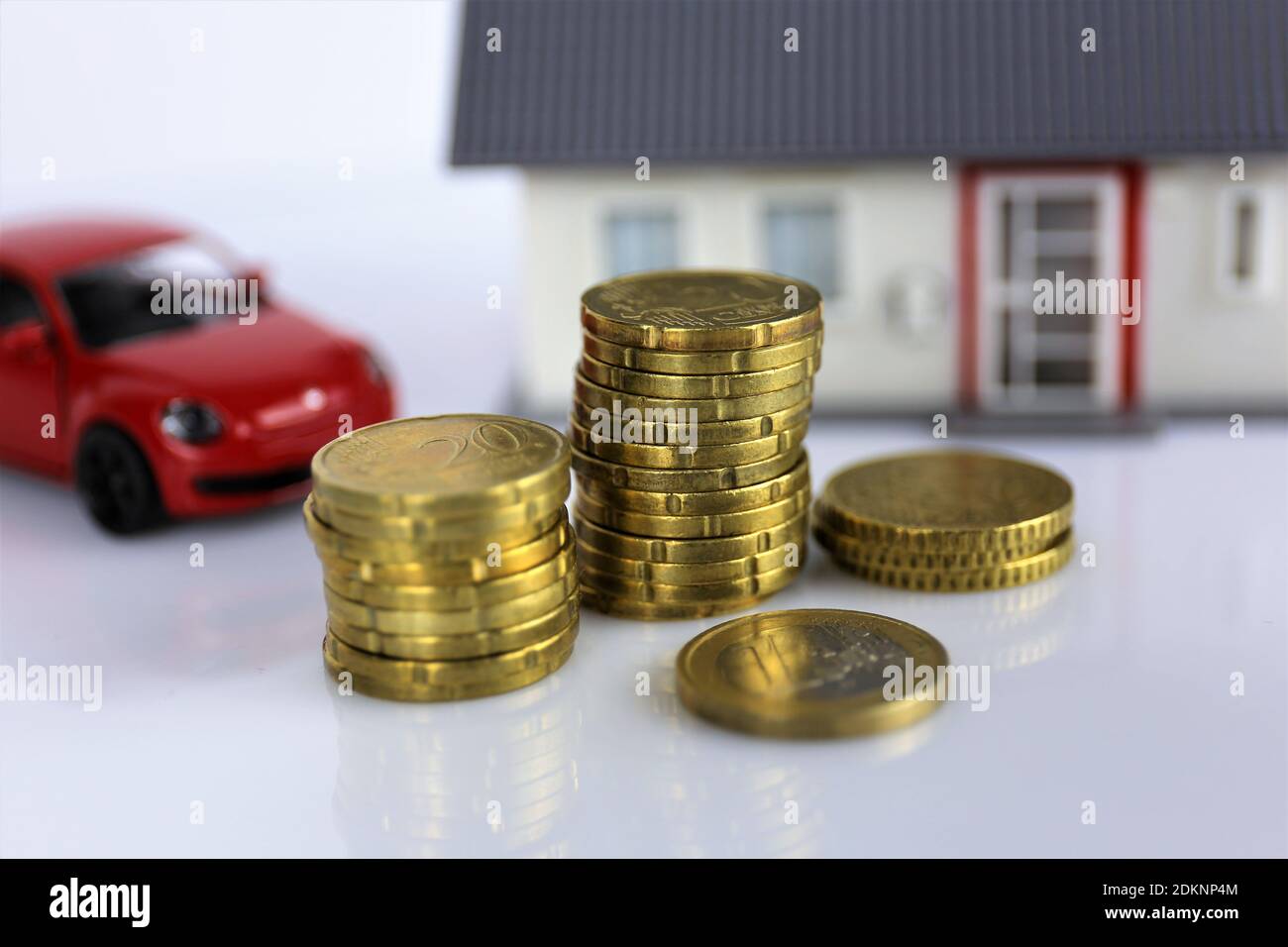 An Image of a money, car, house Stock Photo - Alamy