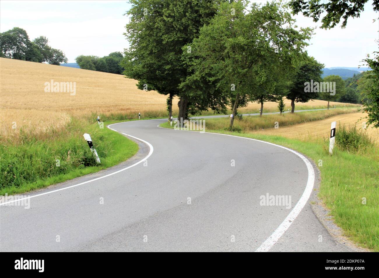 An image of a road - curve Stock Photo - Alamy