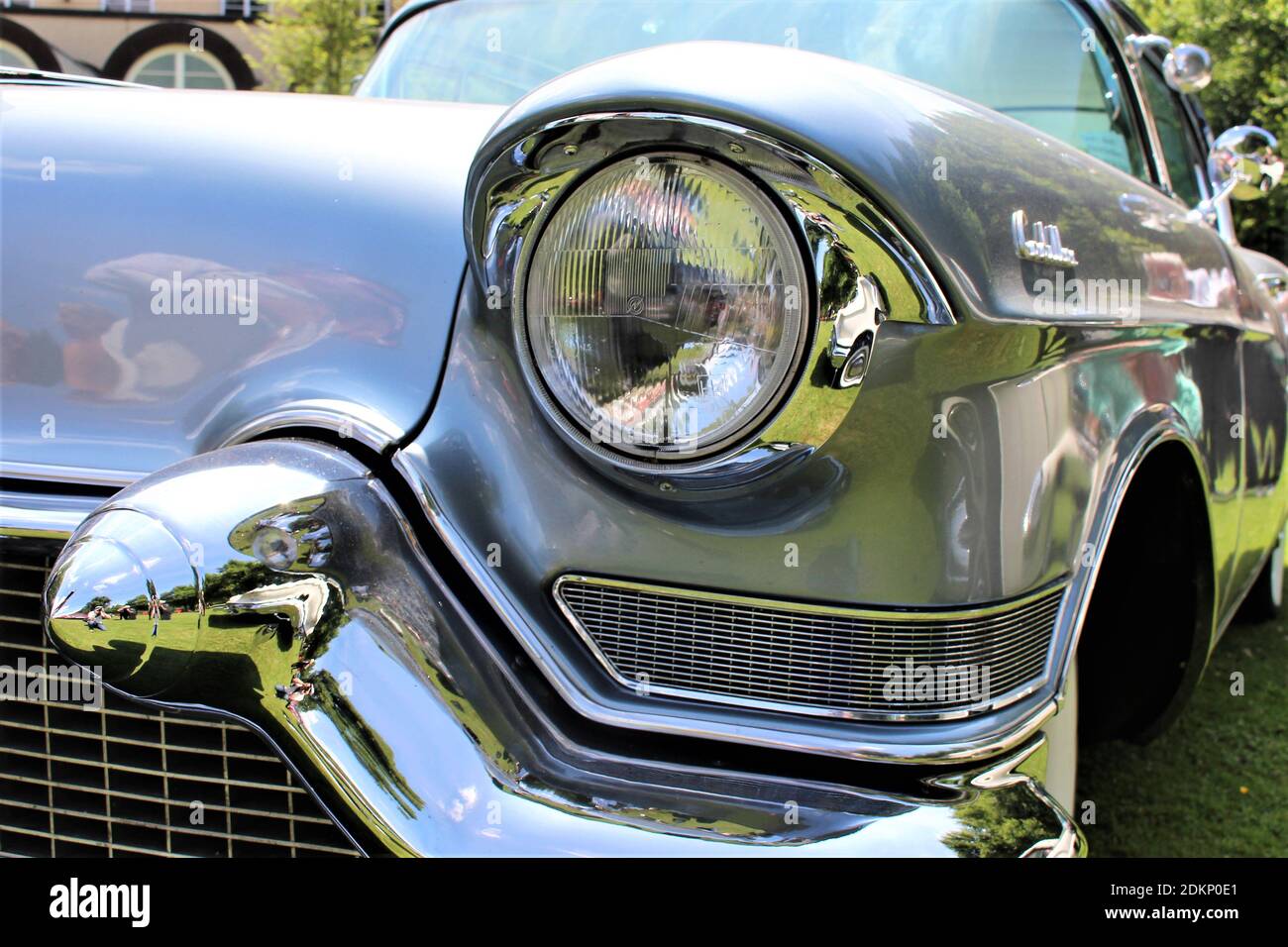 Classic us car, vintage, headlight Stock Photo - Alamy
