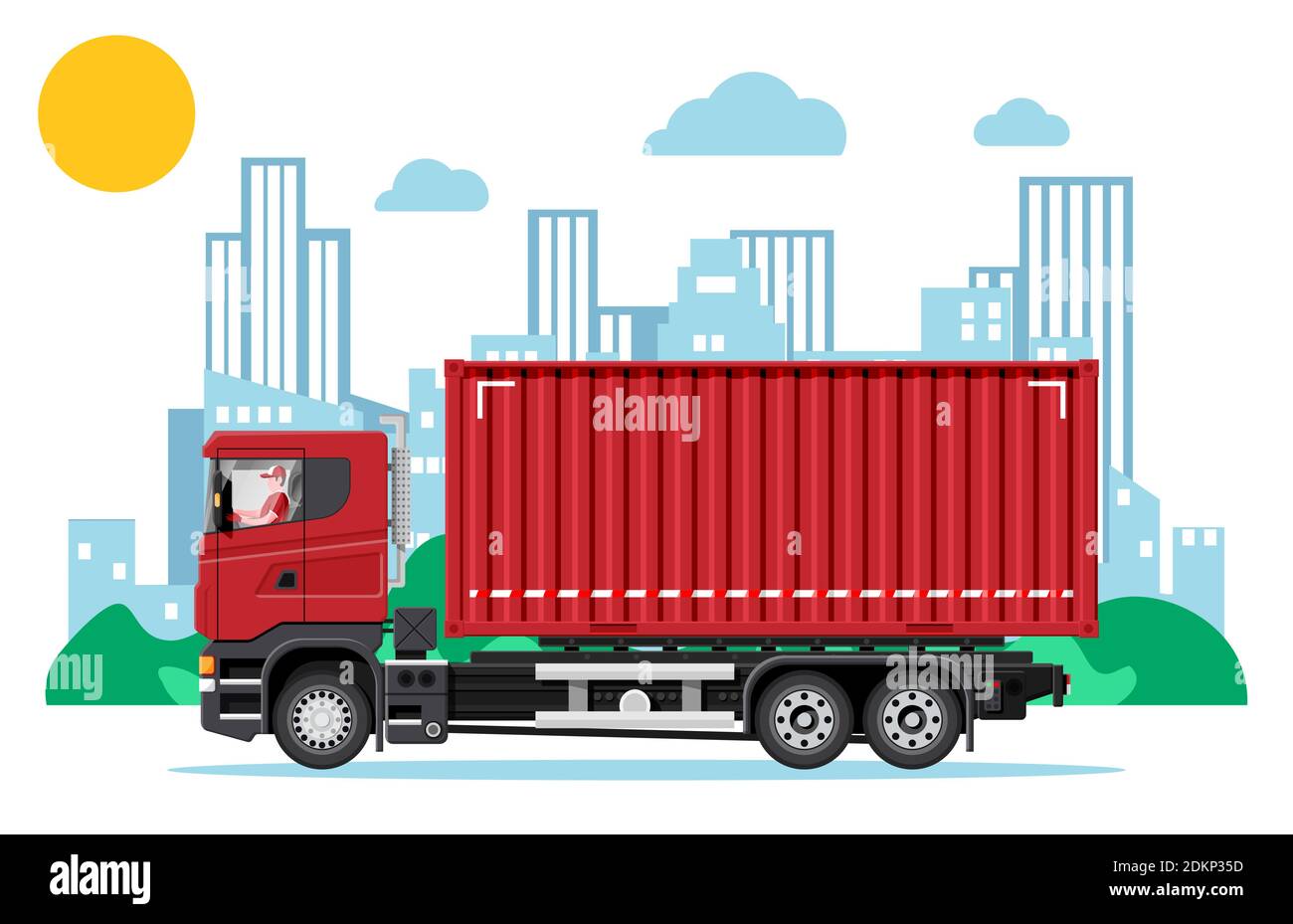 Container Truck Clip Art