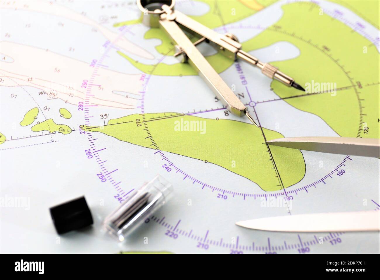 pen and map Stock Photo - Alamy