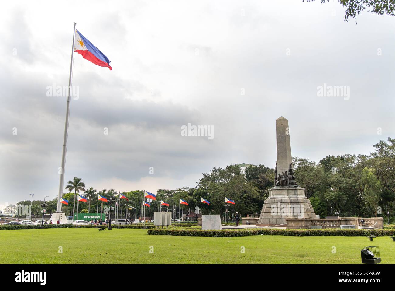 Dec 13, 2020 Dr. Jose Rizal National Monument and national flags in the ...