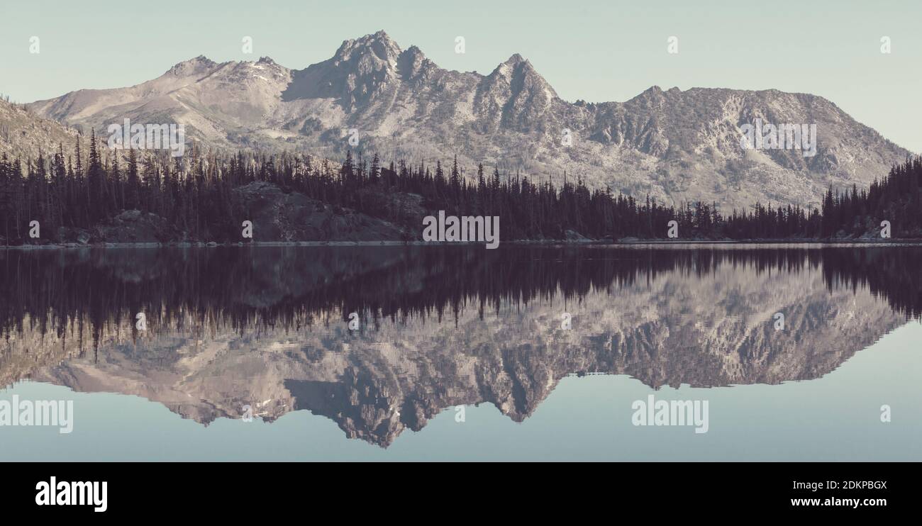 Beautiful Alpine lakes wilderness area in Washington, USA Stock Photo ...