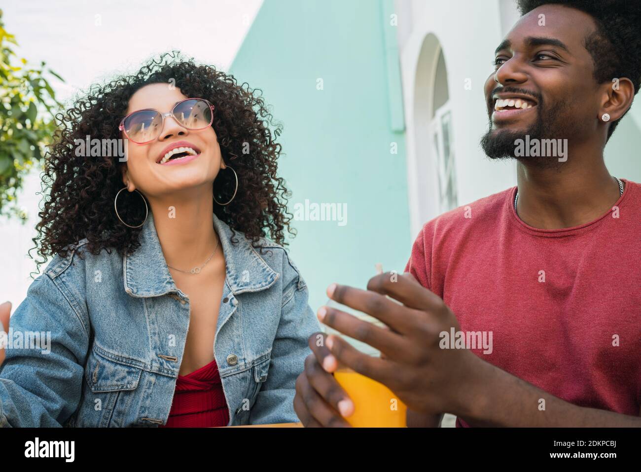 Two afro friends having fun together Stock Photo - Alamy