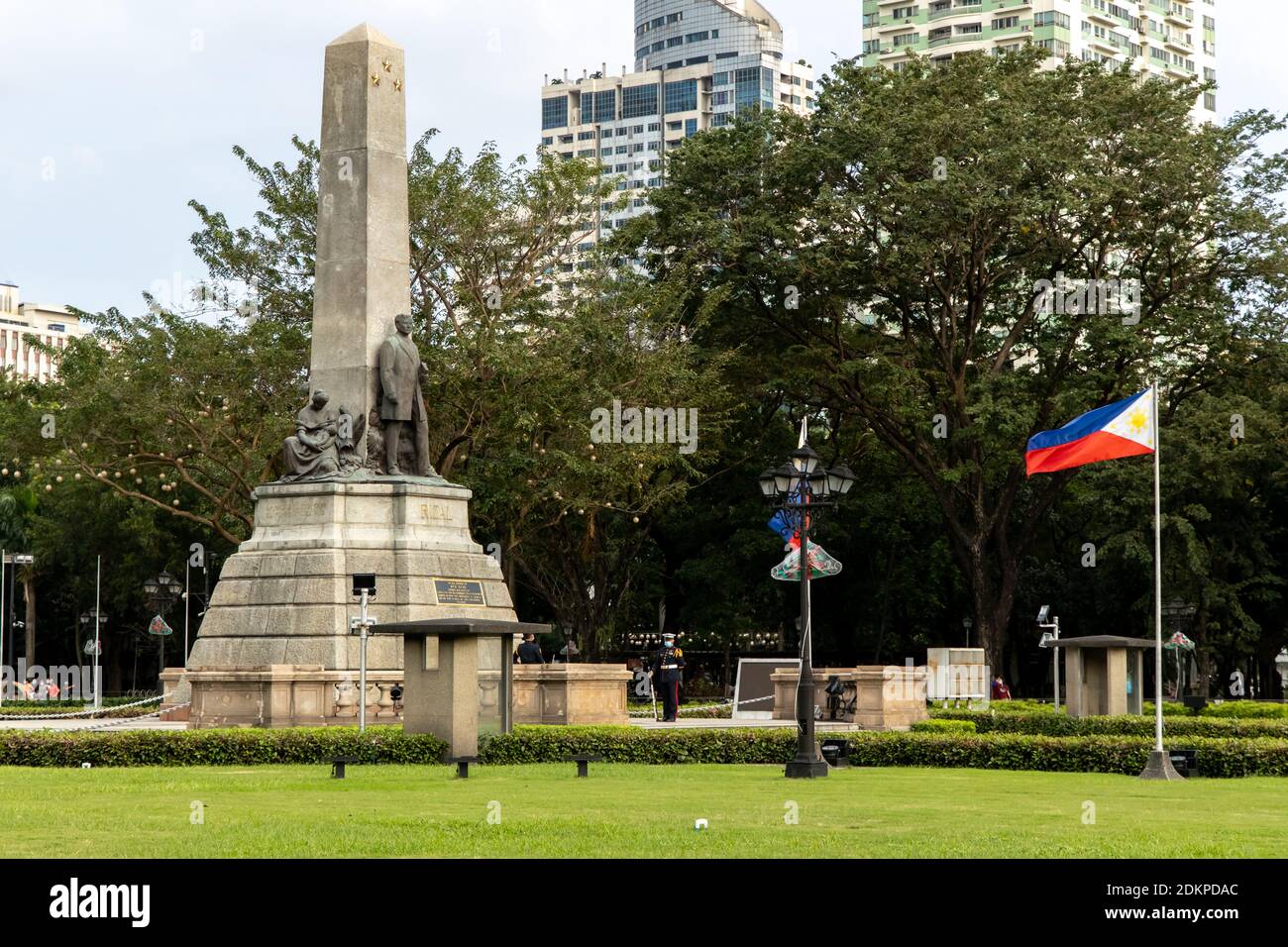Dec 13, 2020 Dr. Jose Rizal National Monument and national flags in the ...