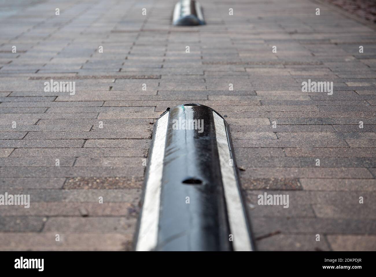 Carriageway and pedestrian separation barrier. Road safety and the ...