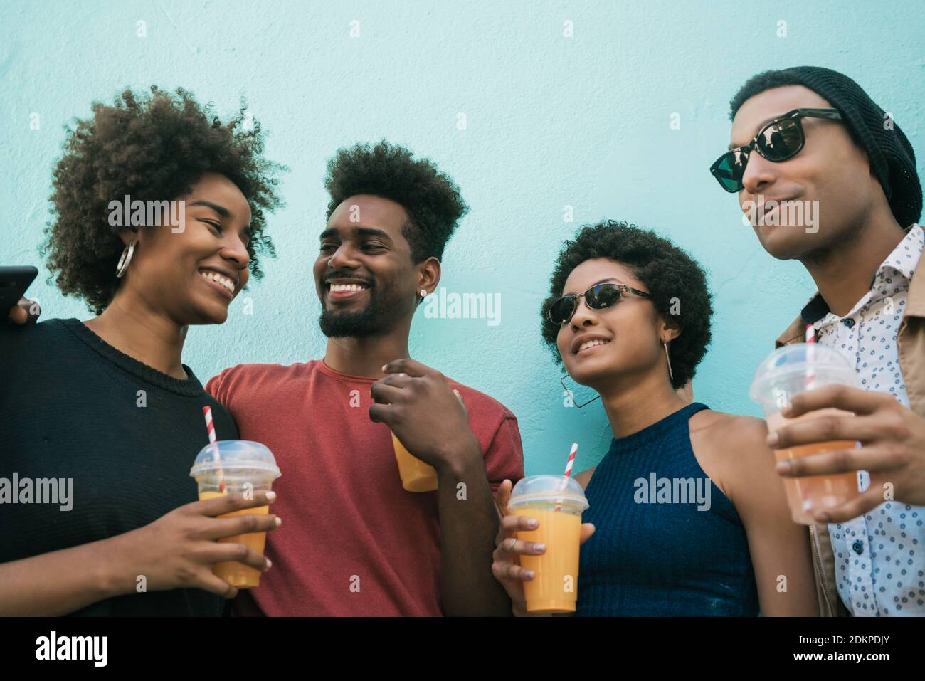Afro friends having fun together Stock Photo - Alamy