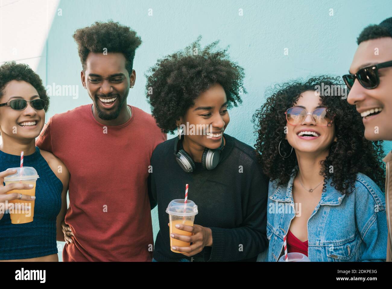 Multi-ethnic group of friends having fun together Stock Photo - Alamy