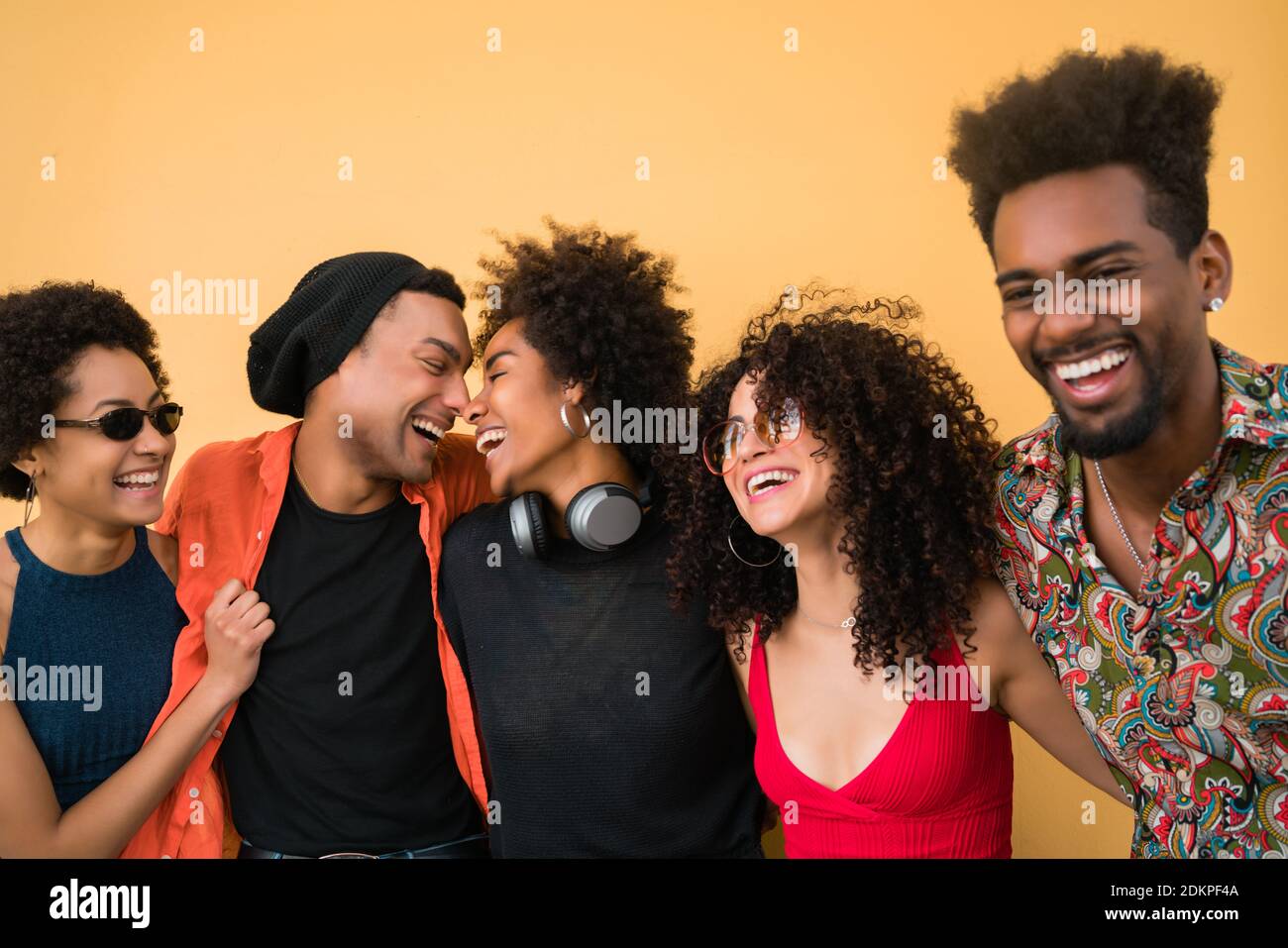 Afro friends having fun together Stock Photo - Alamy