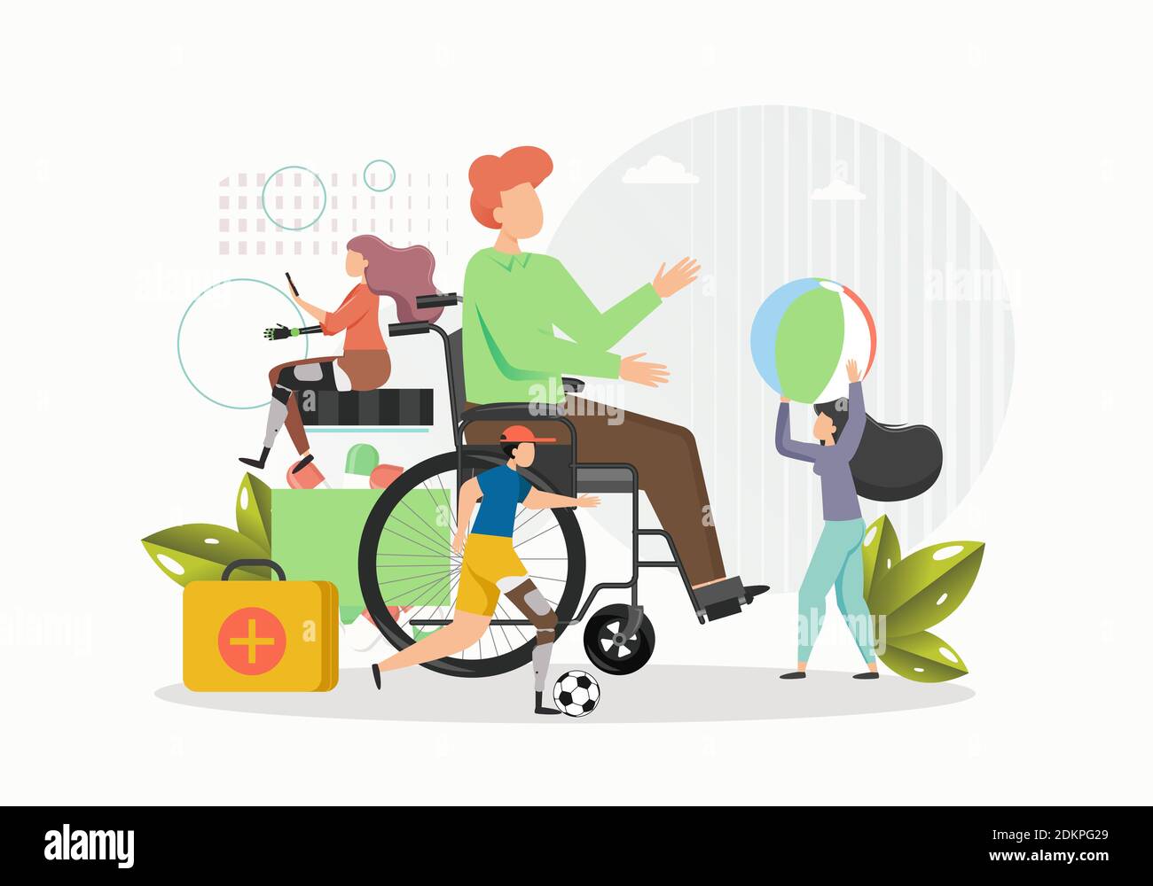 People with disabilities keeping active lifestyle using wheelchair ...