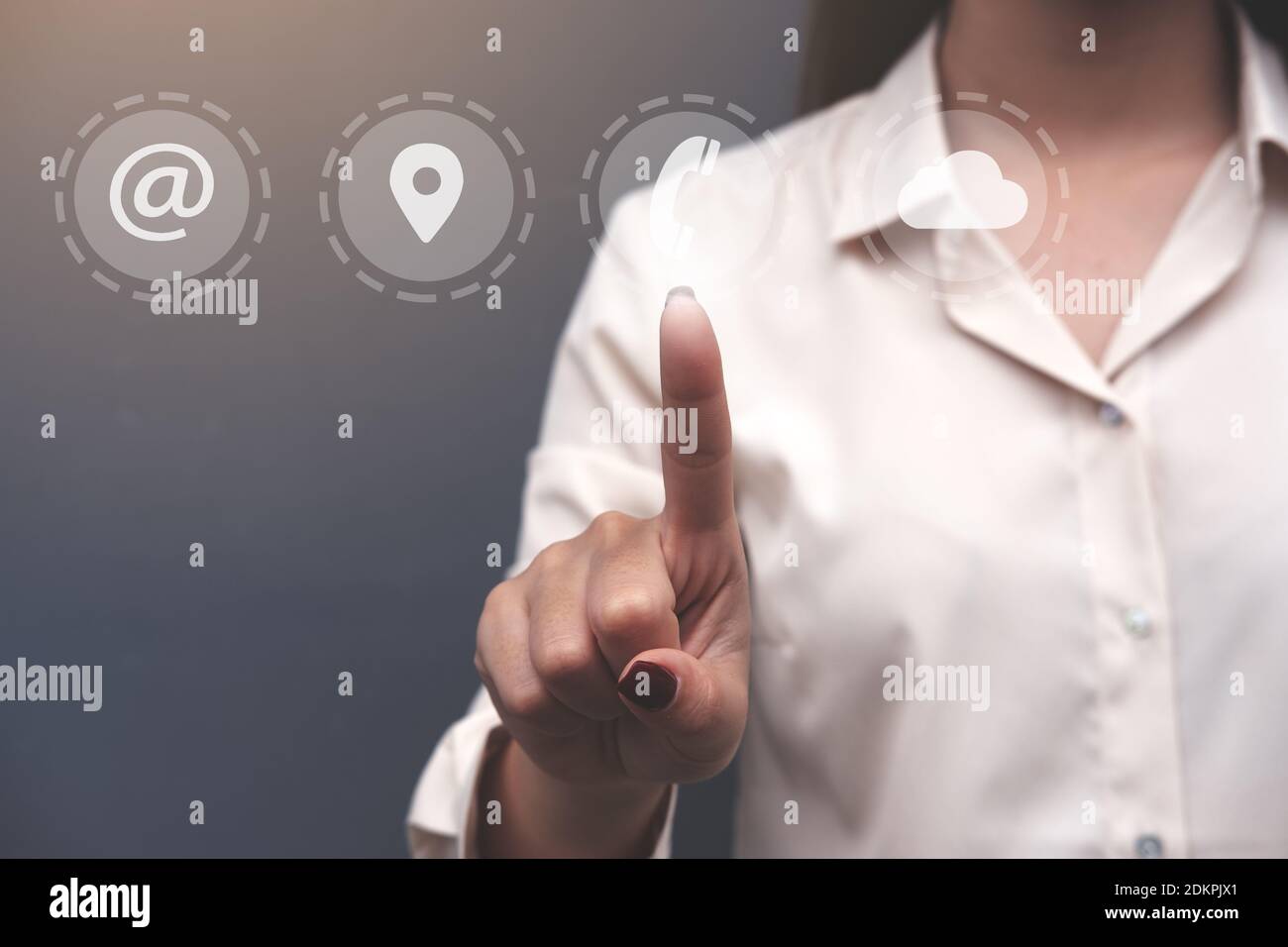 People touching signs hi-res stock photography and images - Alamy