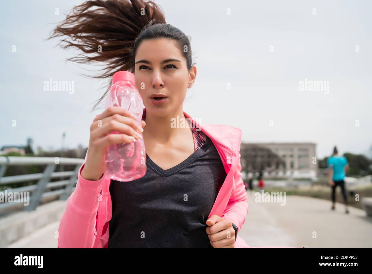 Fitness woman running hi-res stock photography and images - Alamy